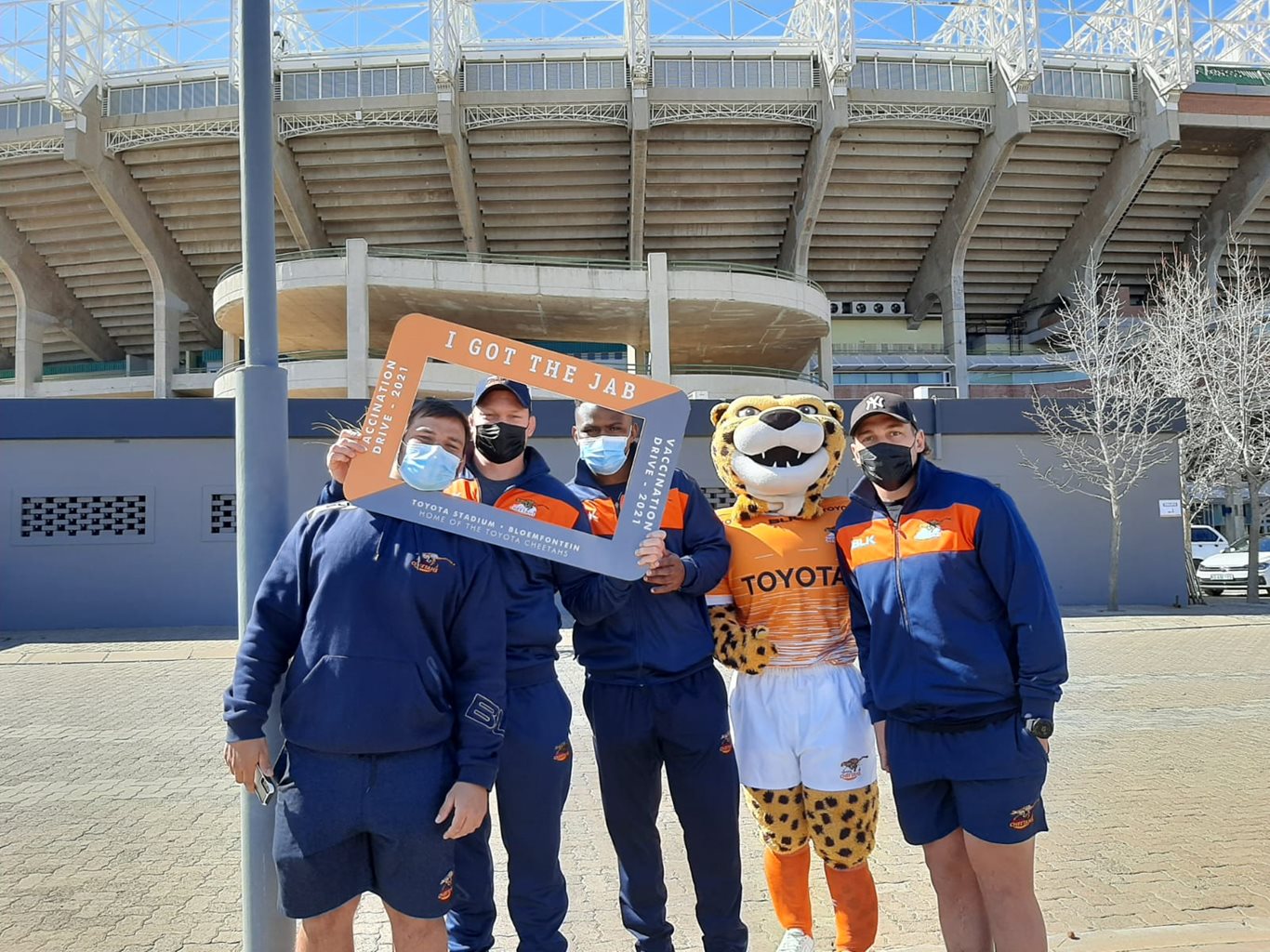 Drive-thru vaccine site in Toyota Stadium | Toyota Cheetahs