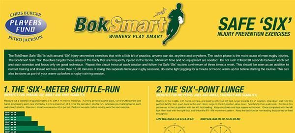 BokSmart "Safe Six" injury prevention exercises launched | Toyota Cheetahs